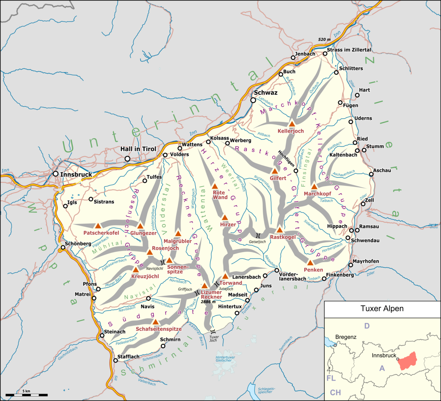Tuxer Alpen – Glungezer & Geier
